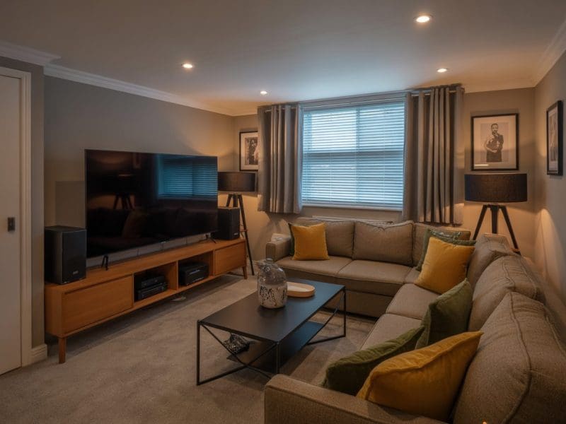20 Cozy Basement TV Rooms Ideas