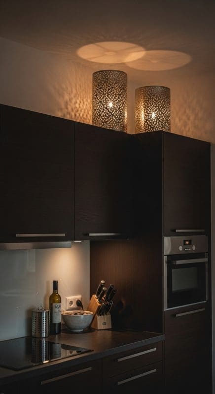 Style the Space Above Kitchen Cabinets 20 Unique Ideas
