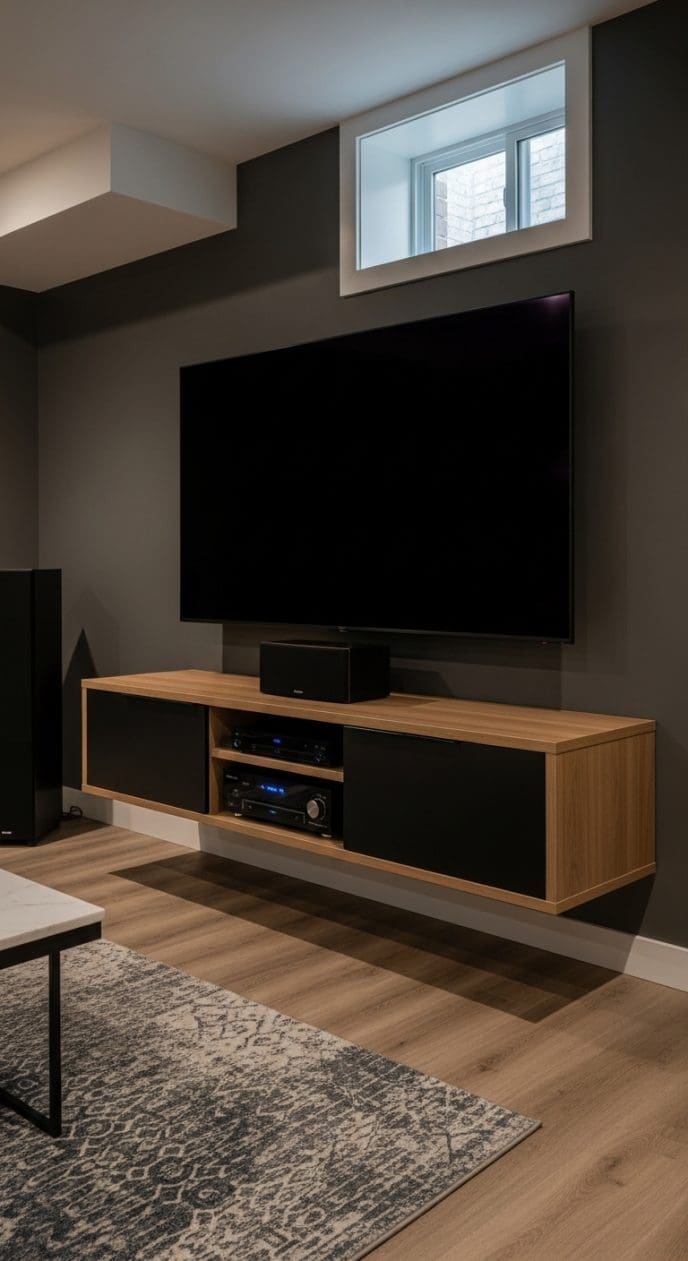 20 Cozy Basement TV Rooms Ideas