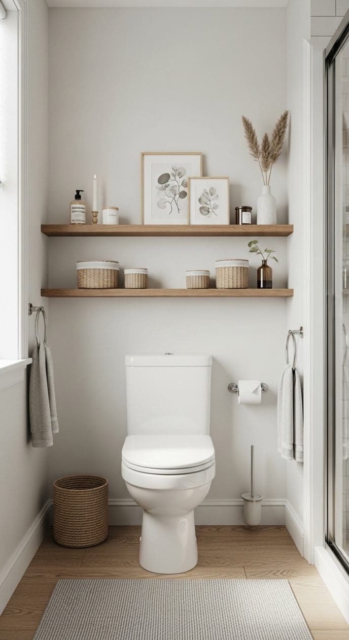 20+ Back of Toilet Decor Ideas