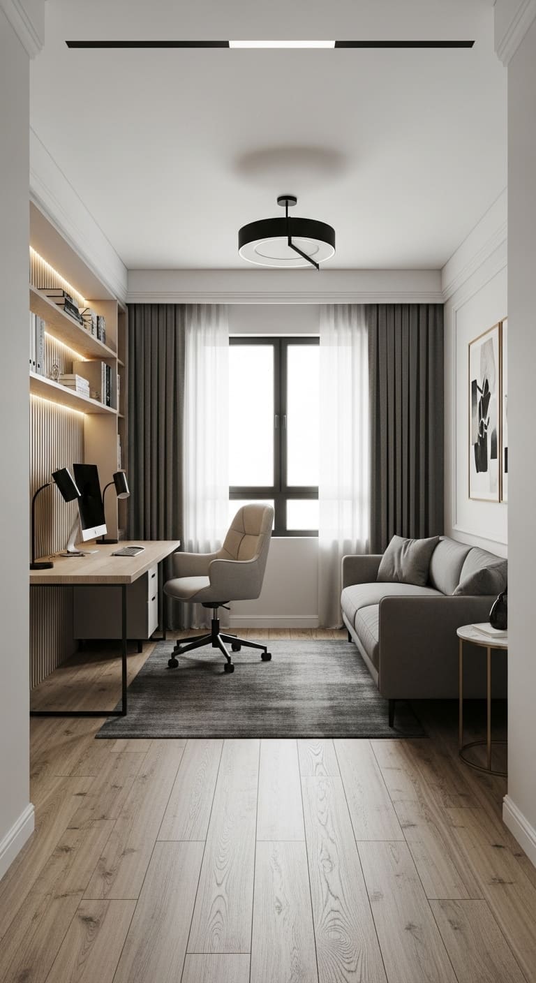 20 Office with Couch Ideas To Transform Your Home Office