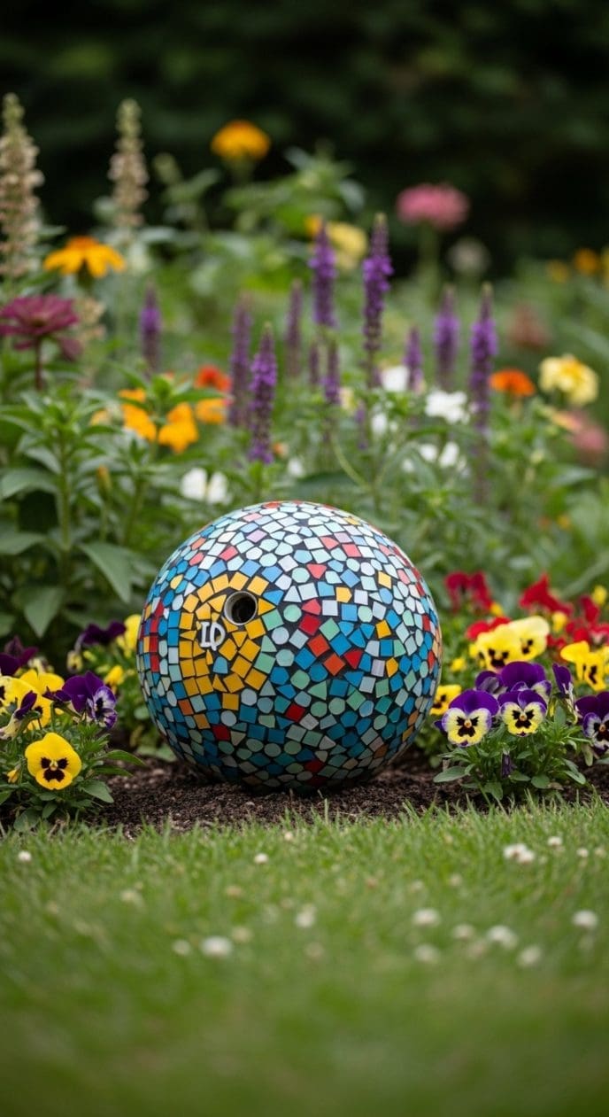 20+ Bowling Ball Yard Art Ideas