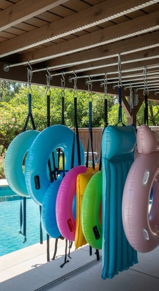 Pool Float Storage Ideas 20 Ideas You Can DIY