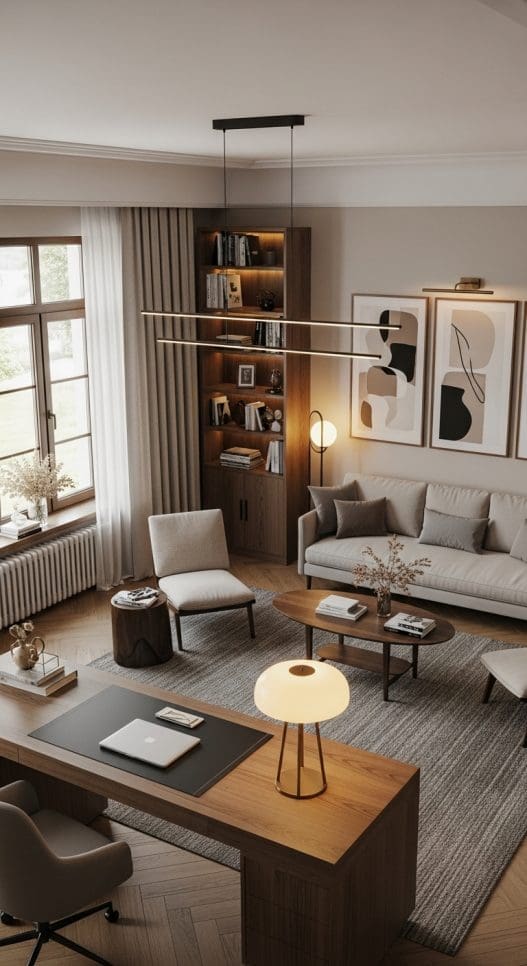 20 Office with Couch Ideas To Transform Your Home Office