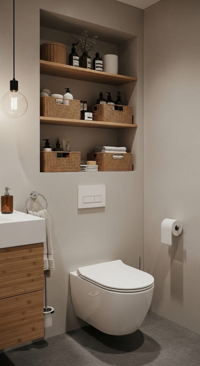 20+ Back of Toilet Decor Ideas
