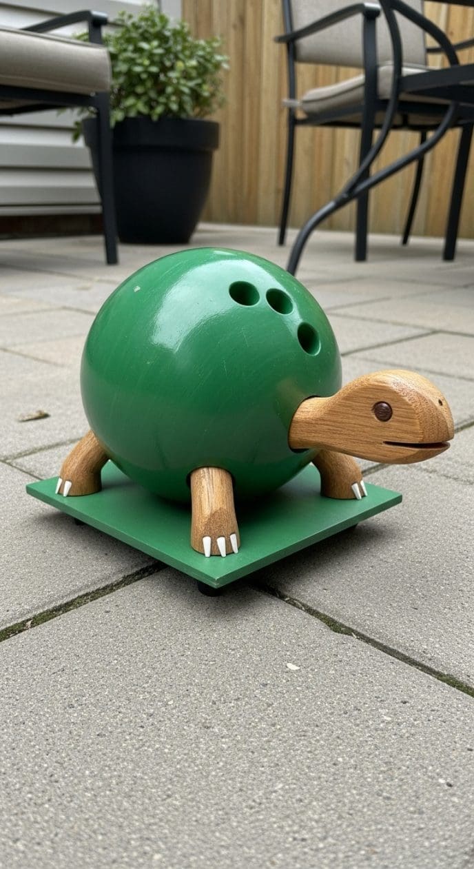 20+ Bowling Ball Yard Art Ideas