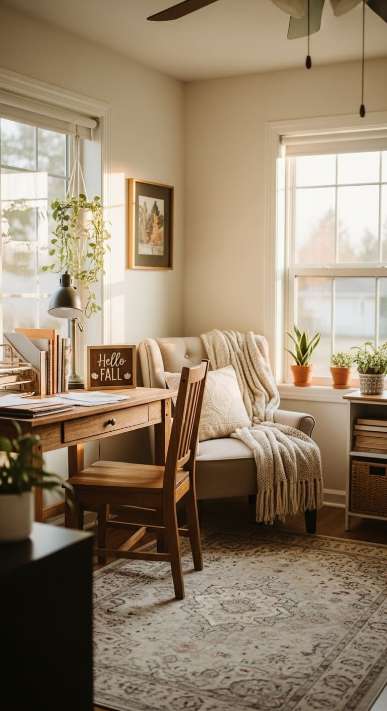 20 Fall Desk Decor Ideas For A Cozy Home Office Desk