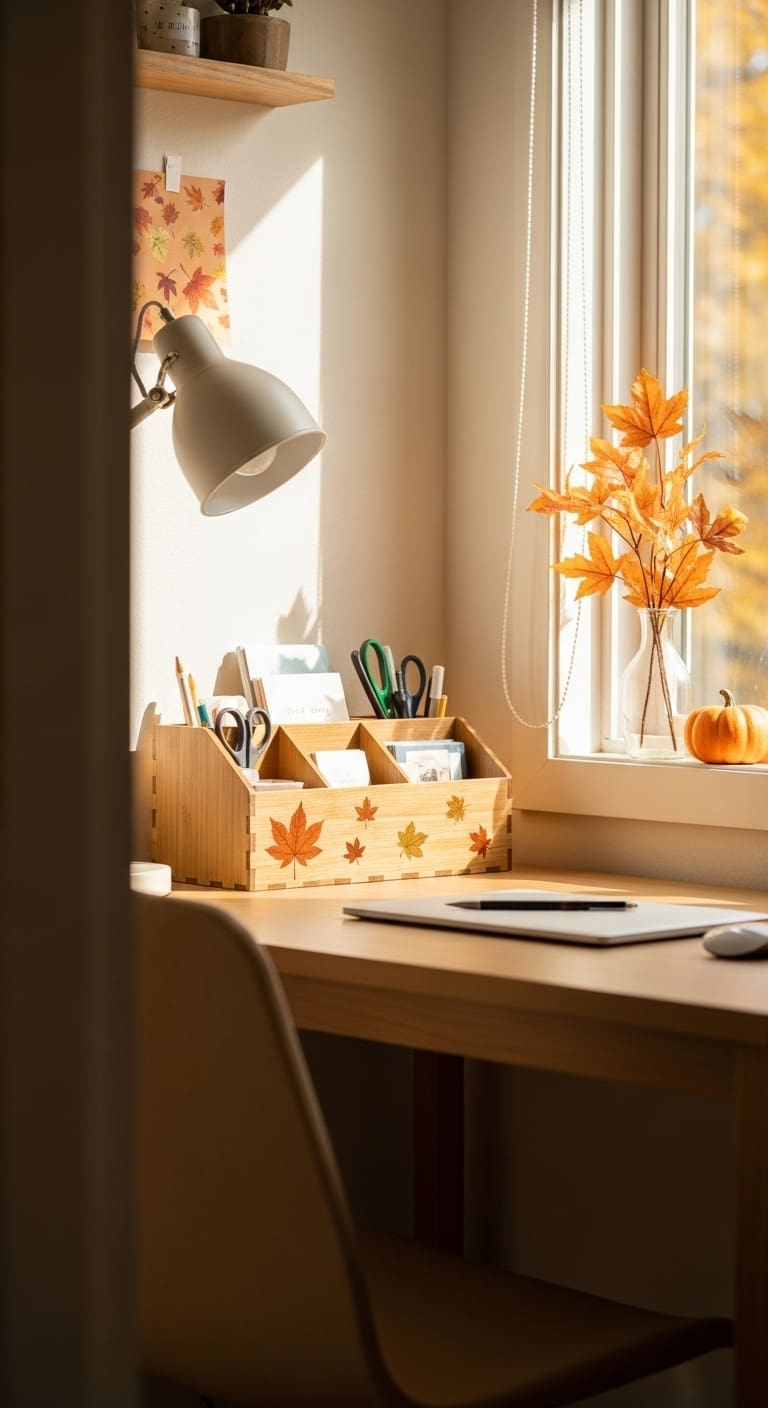 20 Fall Desk Decor Ideas For A Cozy Home Office Desk