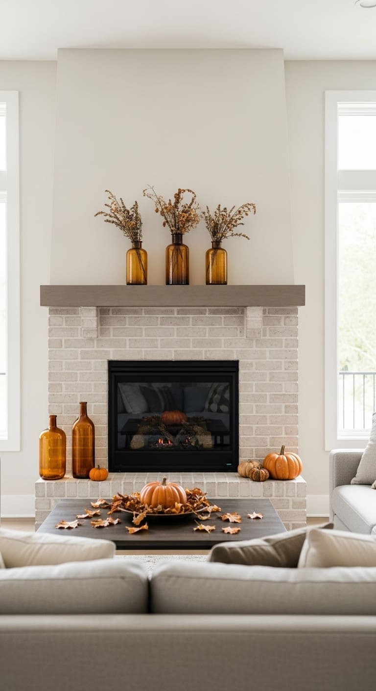 20 Fall Farmhouse Fireplace Decor Ideas for a Cozy Home