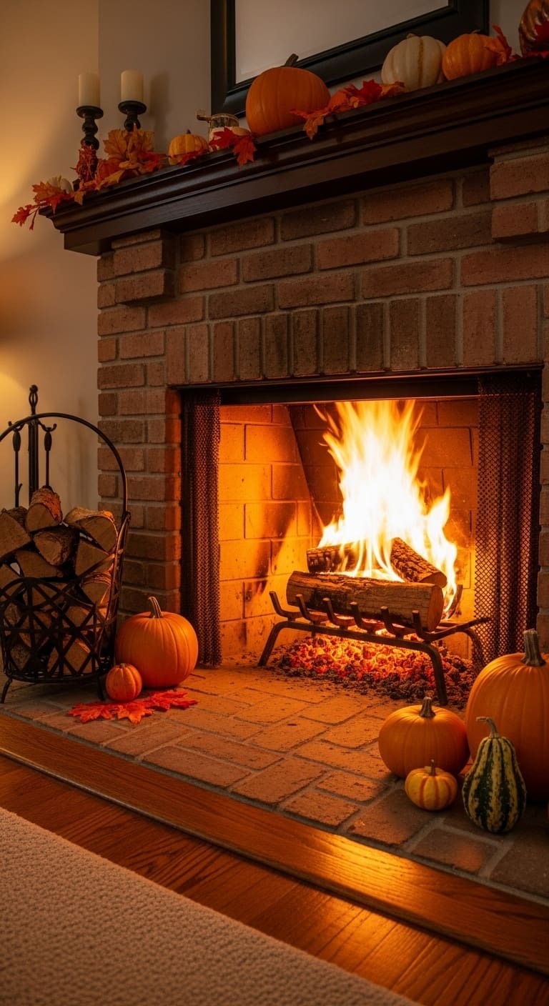 20 Fall Farmhouse Fireplace Decor Ideas for a Cozy Home