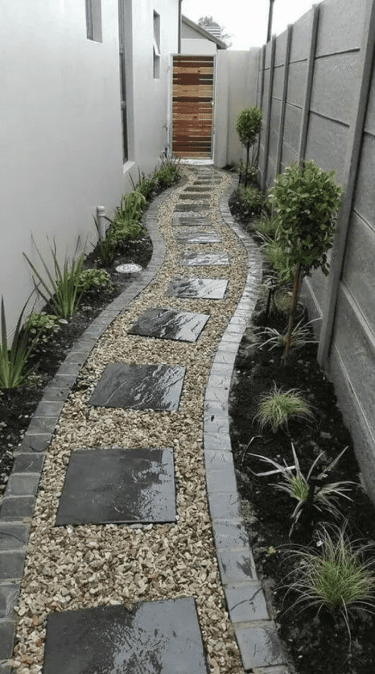 20 Narrow Side Pathway Ideas For The Side Of Your House