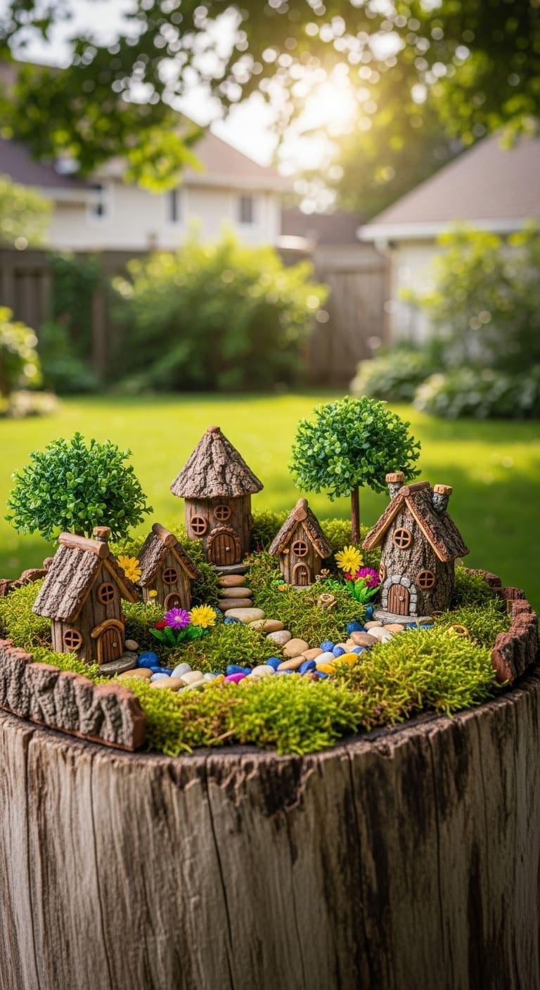 20 Easy Tree Stump Decor Ideas You Can DIY