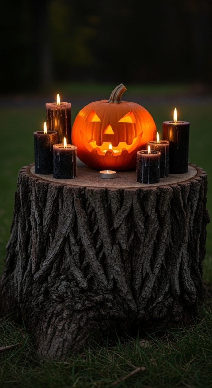 20 Easy Tree Stump Decor Ideas You Can DIY