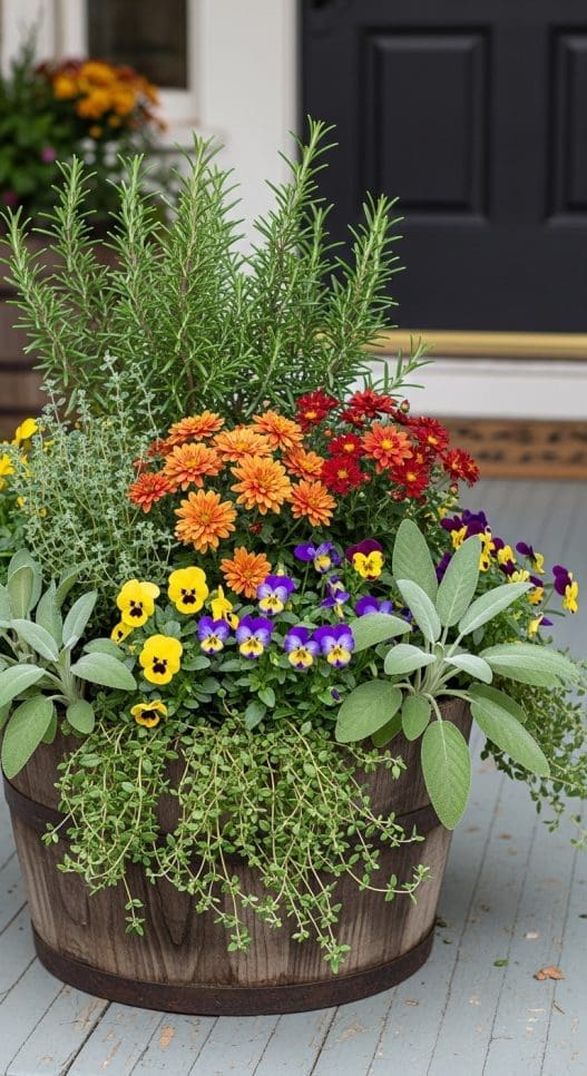 30 Cozy Fall Planter Ideas That Look Great On Your Front Porch