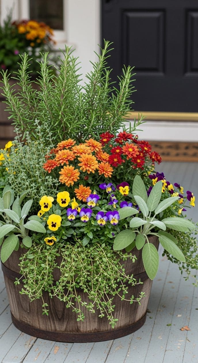22 Cozy Fall Planter Ideas That Look Great On Your Front Porch