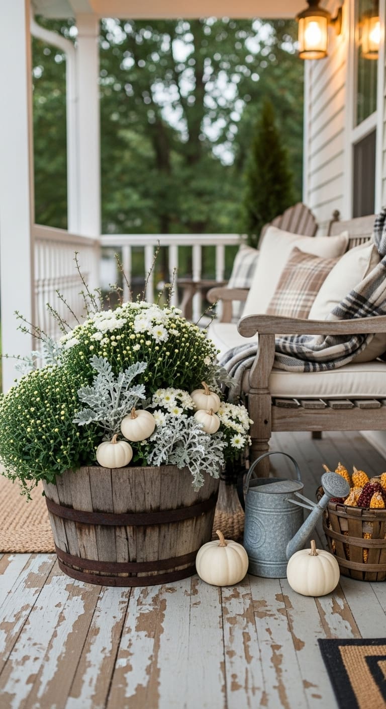 22 Cozy Fall Planter Ideas That Look Great On Your Front Porch