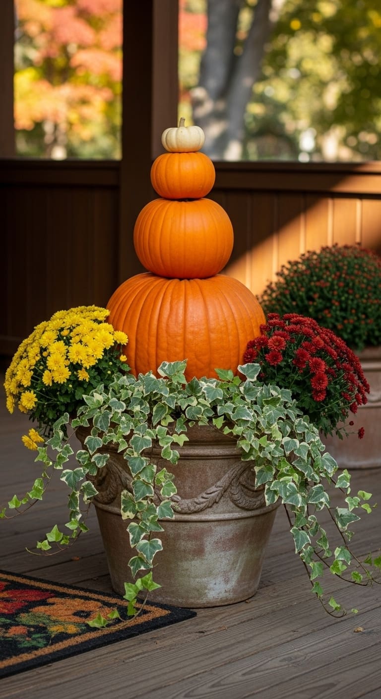 22 Cozy Fall Planter Ideas That Look Great On Your Front Porch