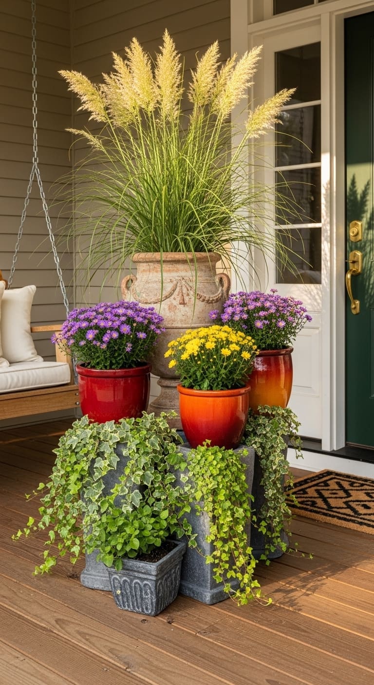 22 Cozy Fall Planter Ideas That Look Great On Your Front Porch