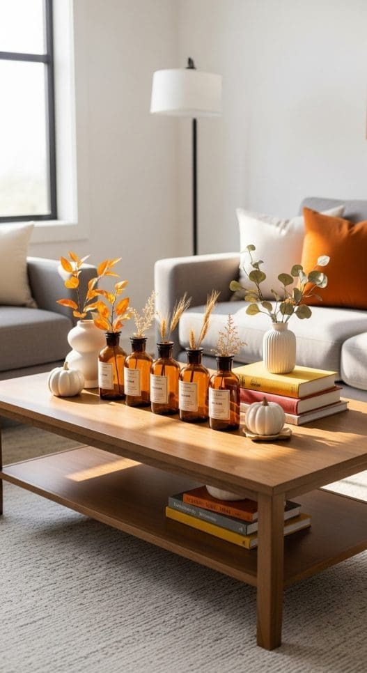 40 Cozy Fall Coffee Table Decor Ideas
