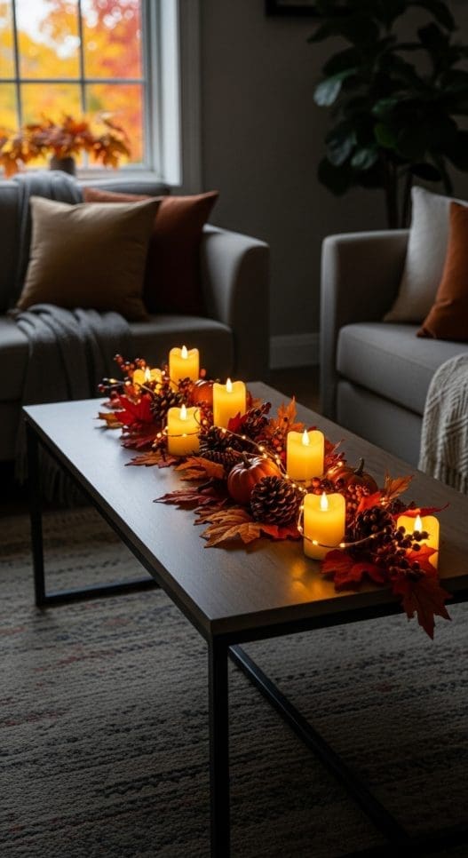 40 Cozy Fall Coffee Table Decor Ideas