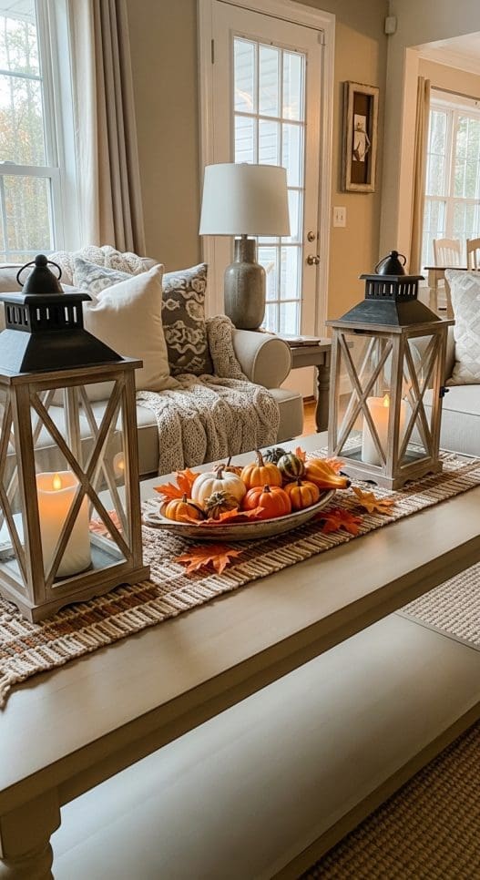 40 Cozy Fall Coffee Table Decor Ideas