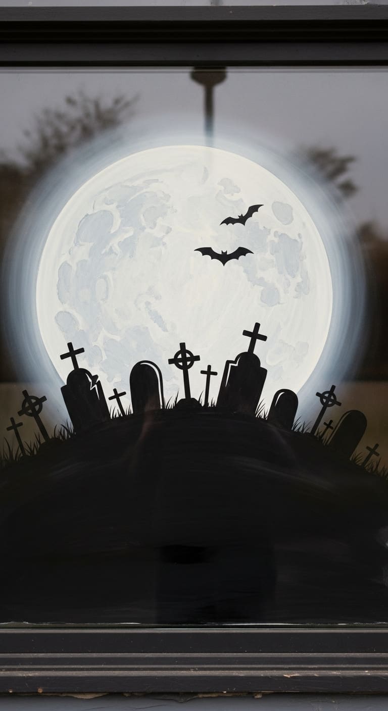 12 Easy DIY Halloween Window Painting Ideas - Oh Curiosity