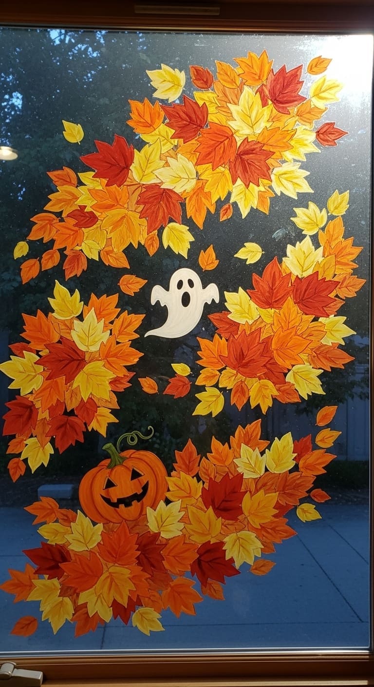 22 Halloween Window Painting Ideas - Oh Curiosity