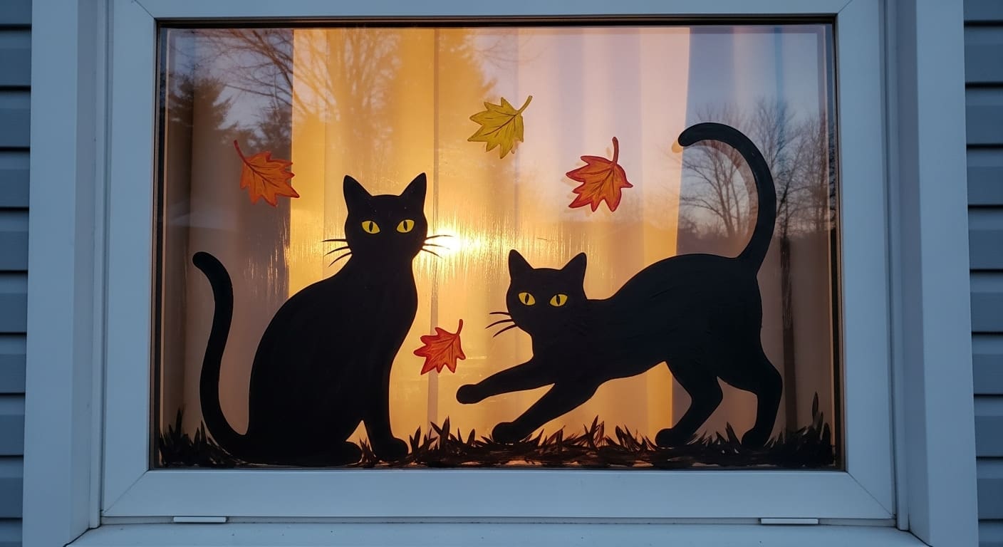 12 Easy DIY Halloween Window Painting Ideas - Oh Curiosity