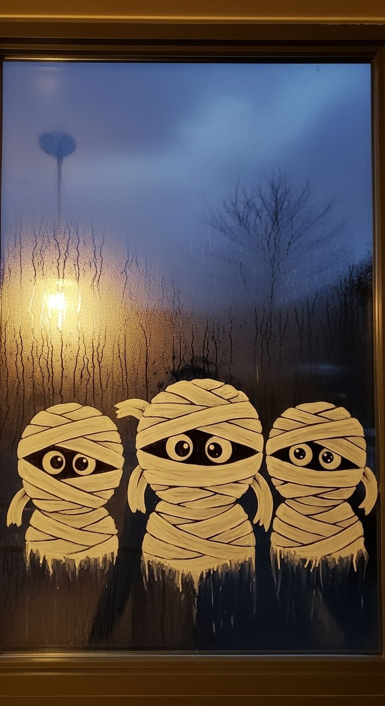 22 Halloween Window Painting Ideas - Oh Curiosity