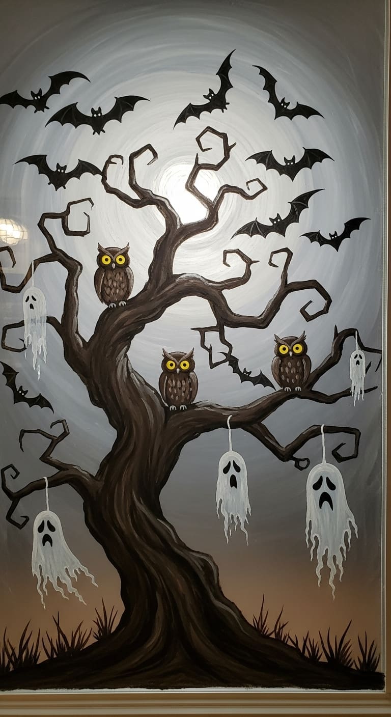 22 Halloween Window Painting Ideas - Oh Curiosity