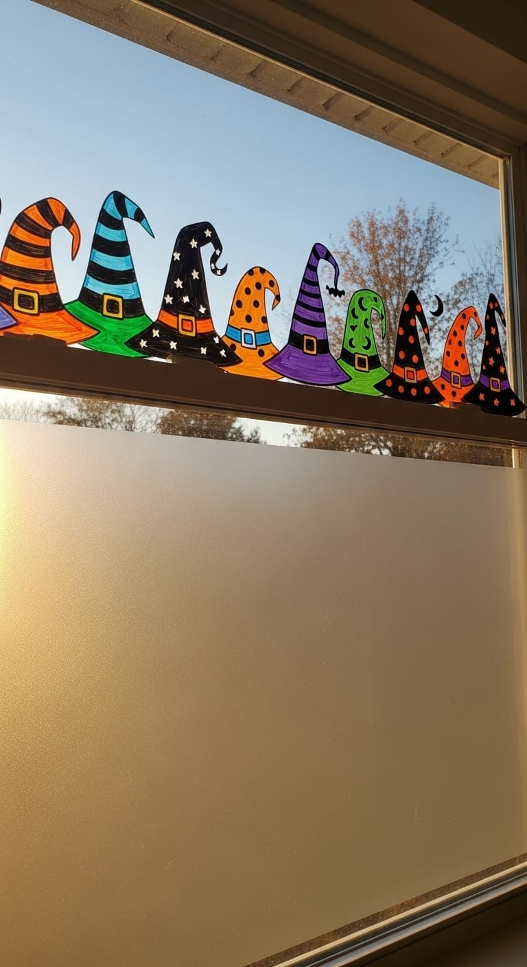 22 Halloween Window Painting Ideas - Oh Curiosity
