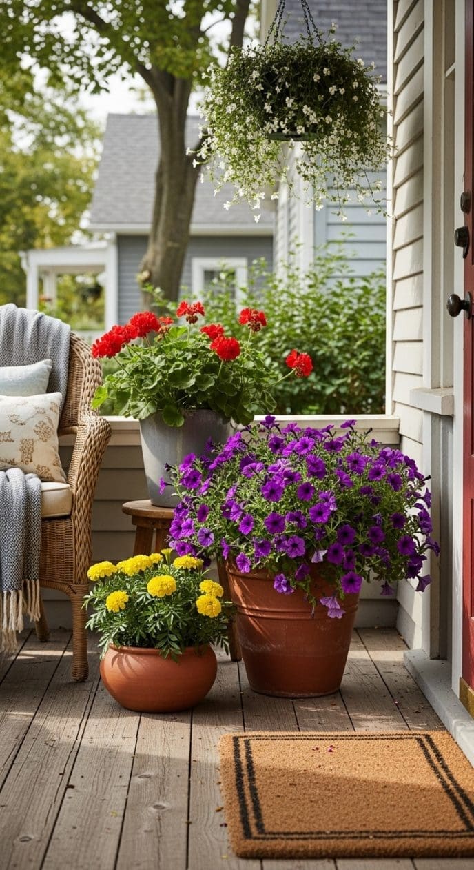Outdoor Fake Flower Pot Ideas That Look Surprisingly Real