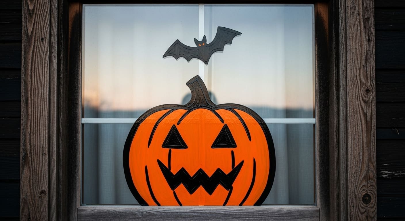 12 Easy DIY Halloween Window Painting Ideas - Oh Curiosity