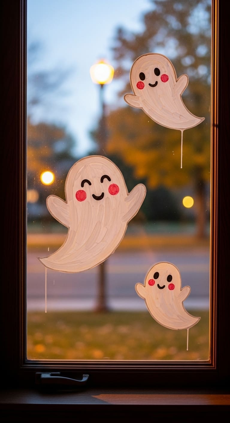 12 Easy DIY Halloween Window Painting Ideas - Oh Curiosity