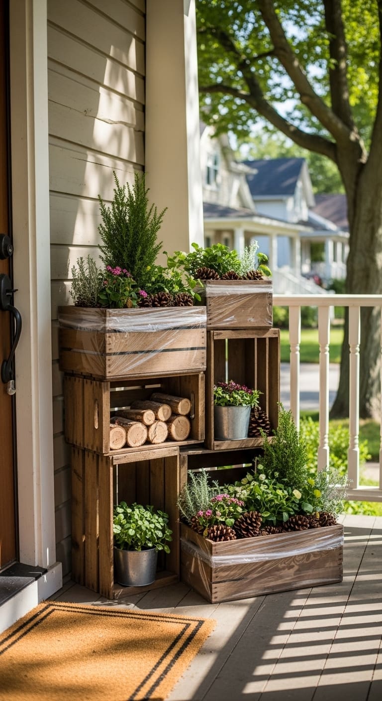 20 Cozy Winter Planter Ideas For Front Porches