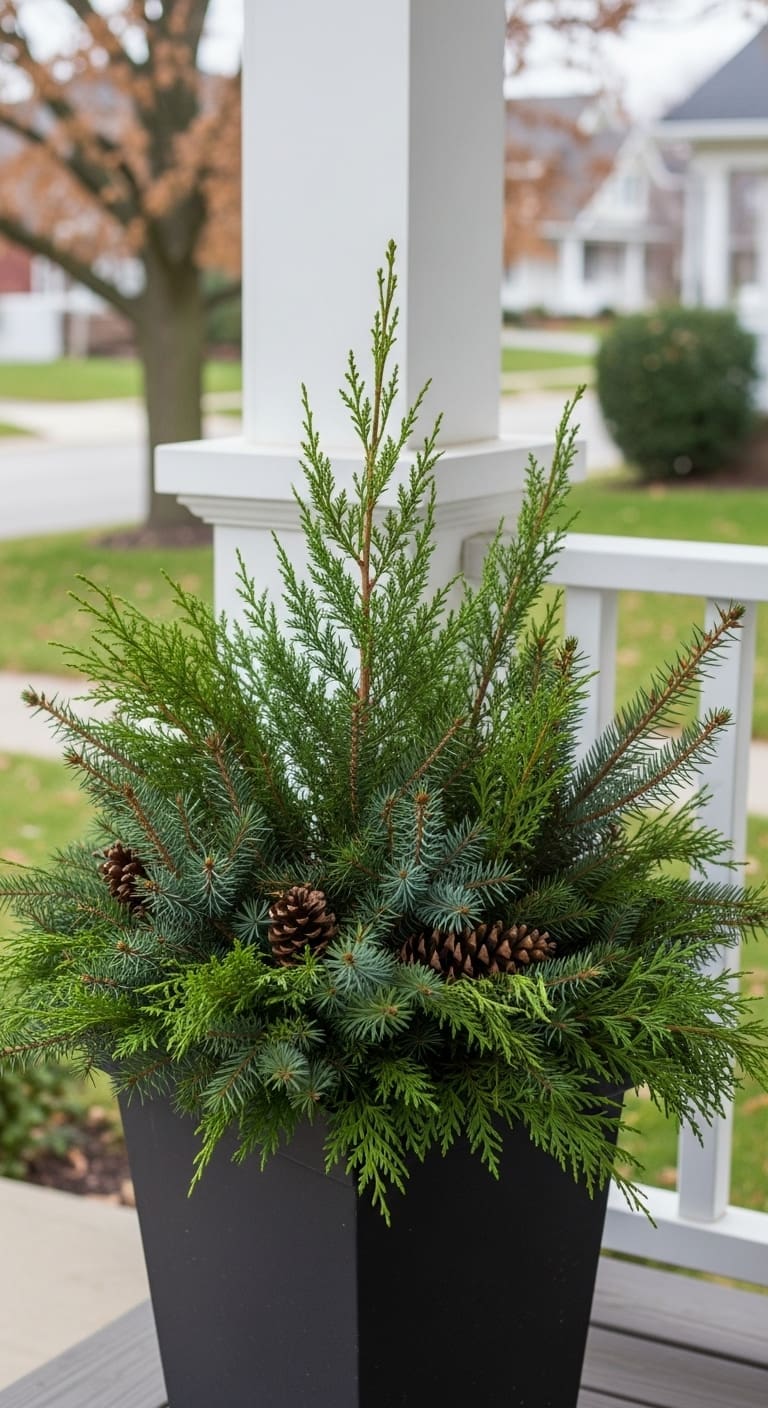 Easy Winter Planter Ideas to Brighten Your Porch This Season