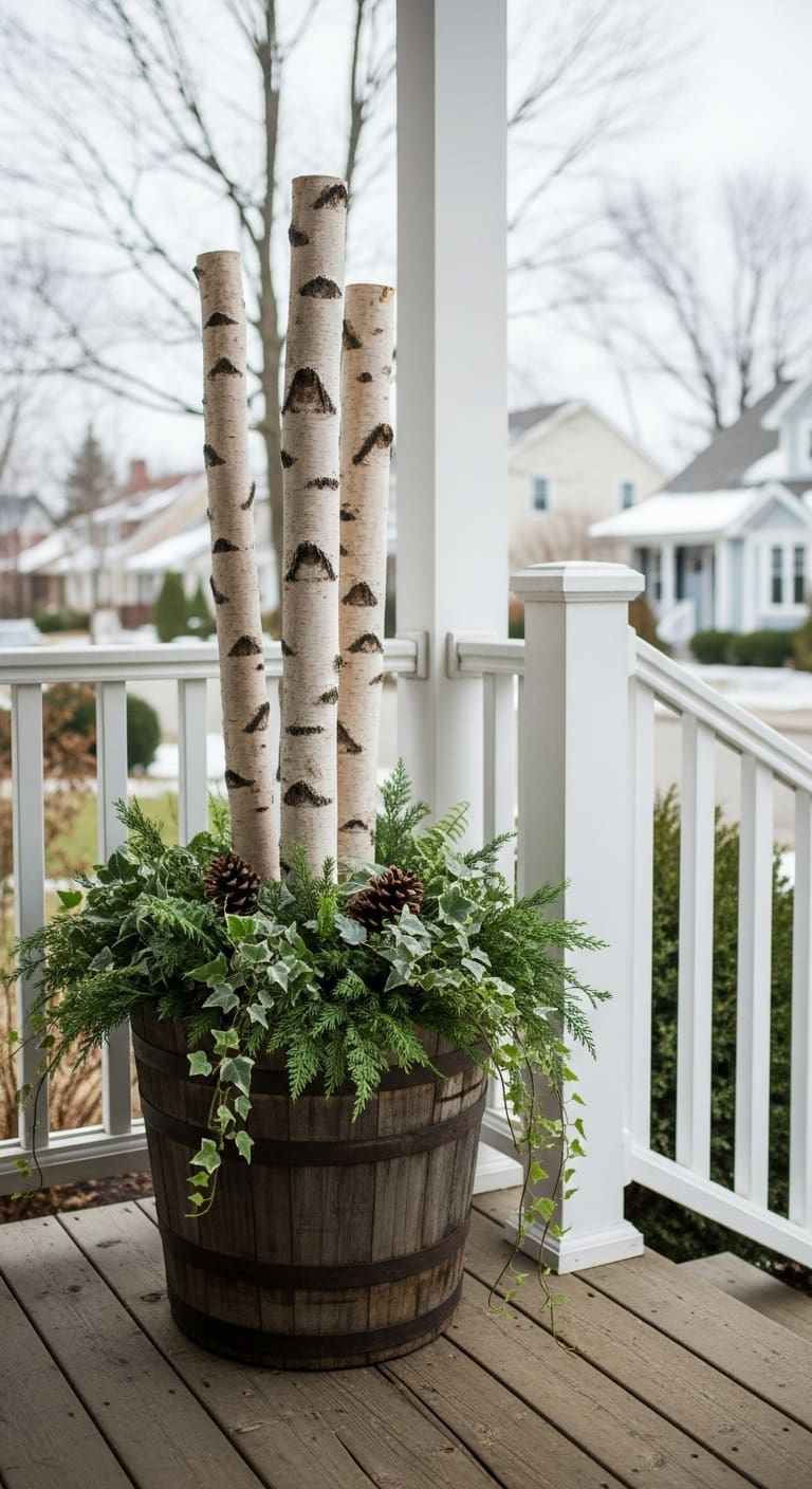 Easy Winter Planter Ideas to Brighten Your Porch This Season