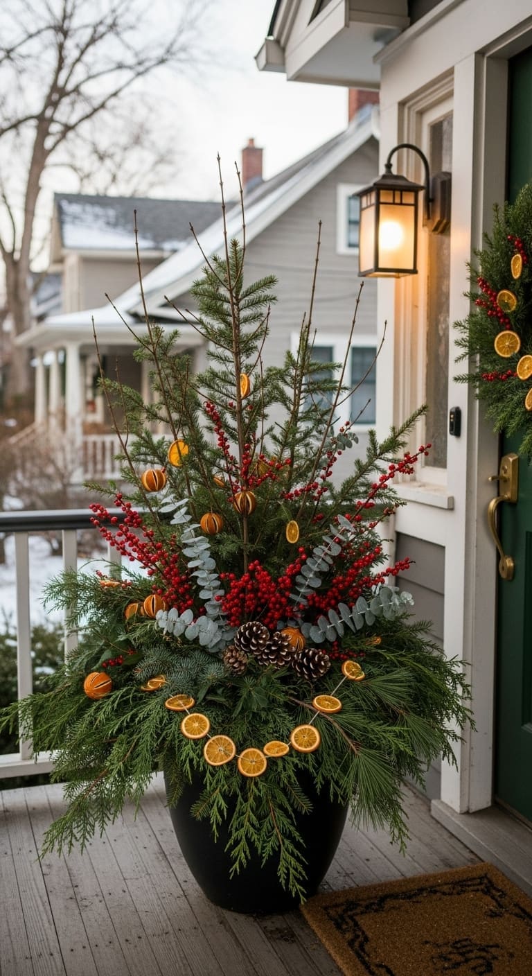 Easy Winter Planter Ideas to Brighten Your Porch This Season