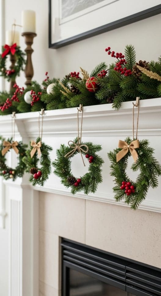 22 Affordable Mantle Christmas Decor Ideas For A Cozy Fireplace