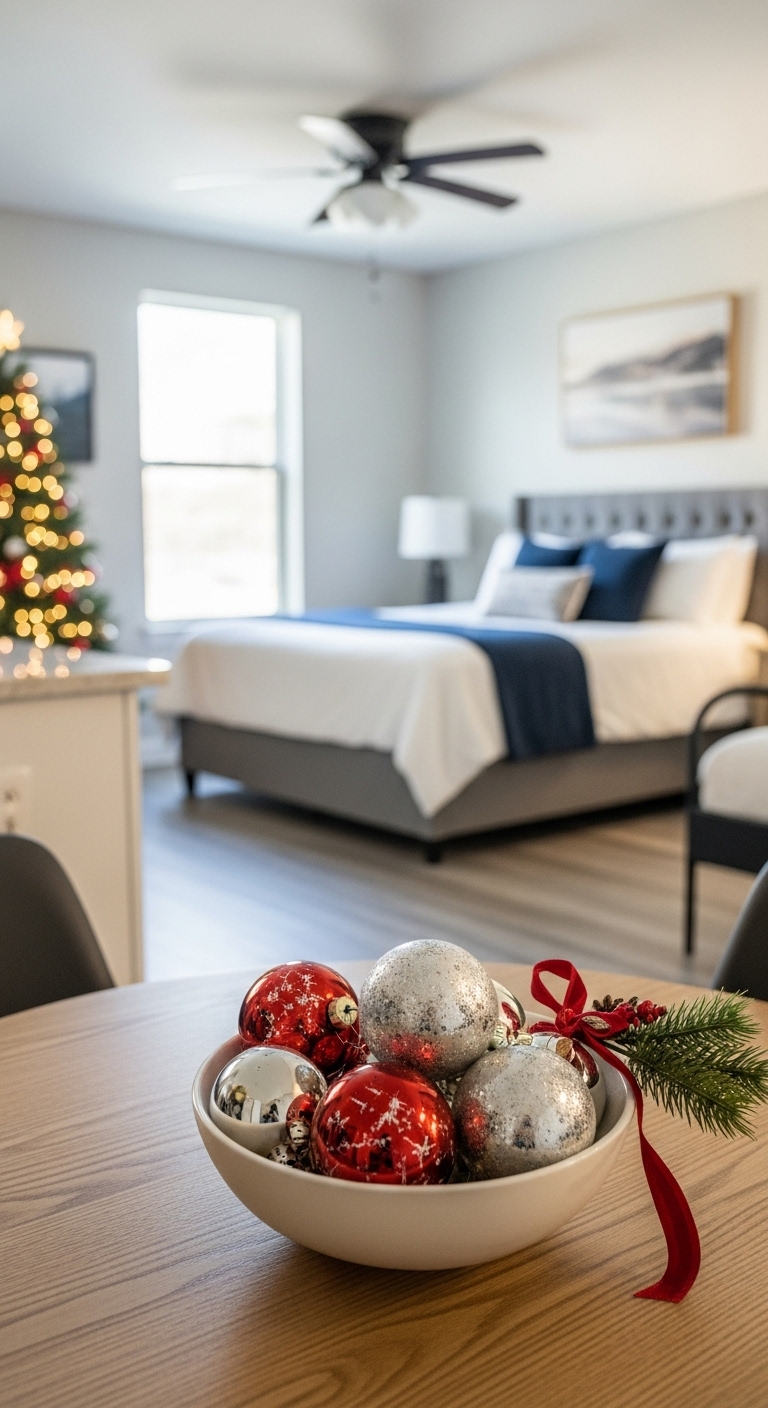 25 Simple Studio Apartment Christmas Decor Ideas