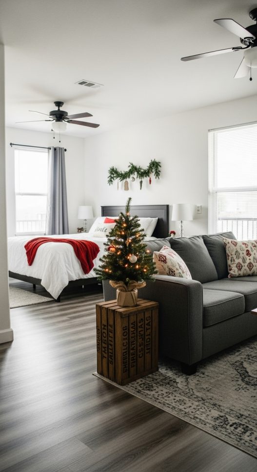 25 Simple Studio Apartment Christmas Decor Ideas