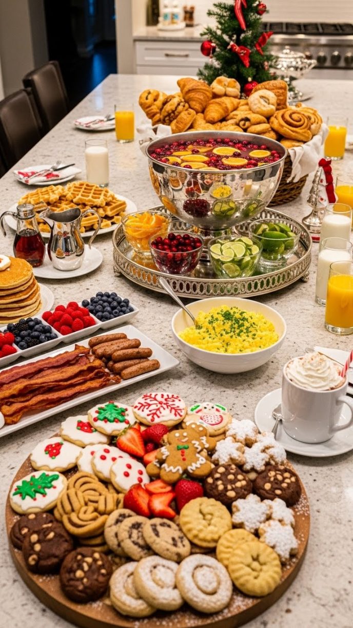 20 Easy Ways To Set Up A Christmas Breakfast Buffet Table
