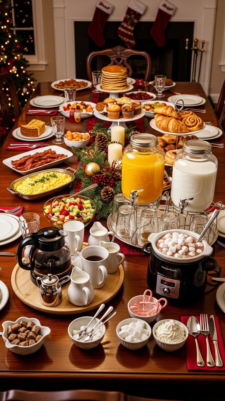 20 Easy Ways To Set Up A Christmas Breakfast Buffet Table