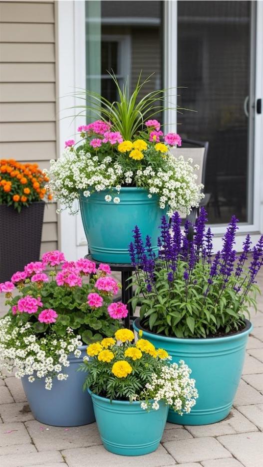 Container Gardening on Patio, Easy Ways to Style Your Patio