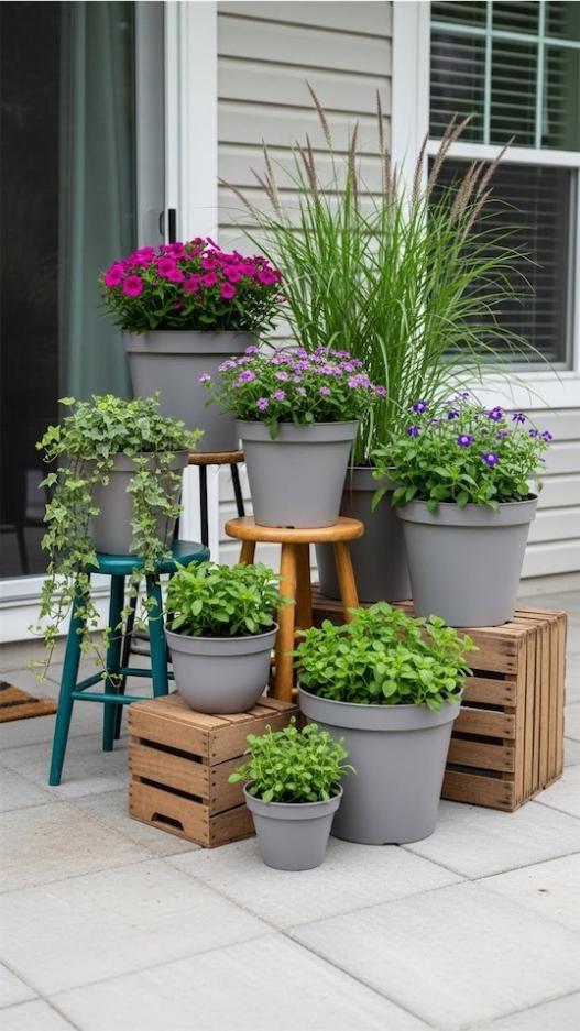 Container Gardening on Patio, Easy Ways to Style Your Patio