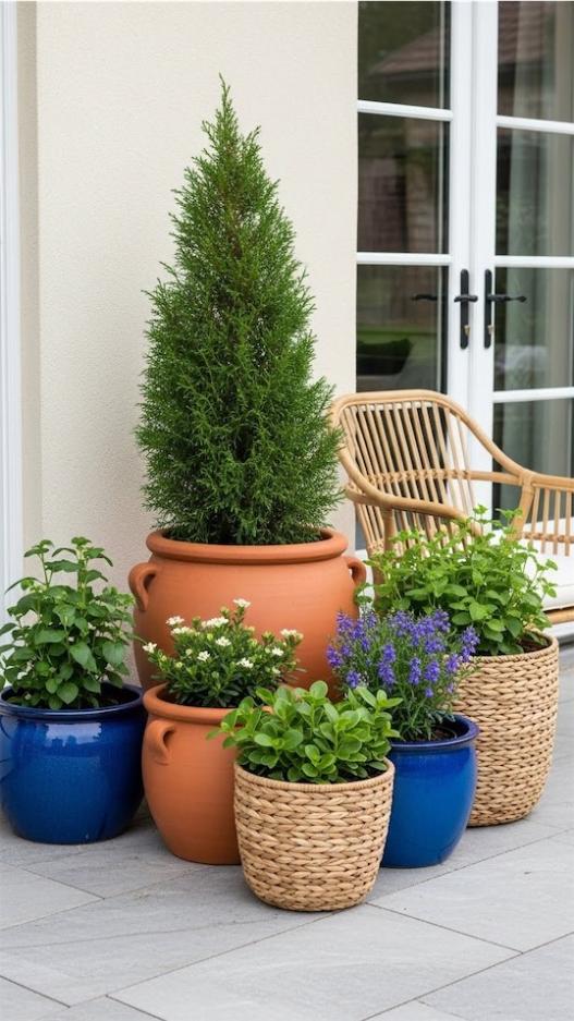 Container Gardening on Patio, Easy Ways to Style Your Patio