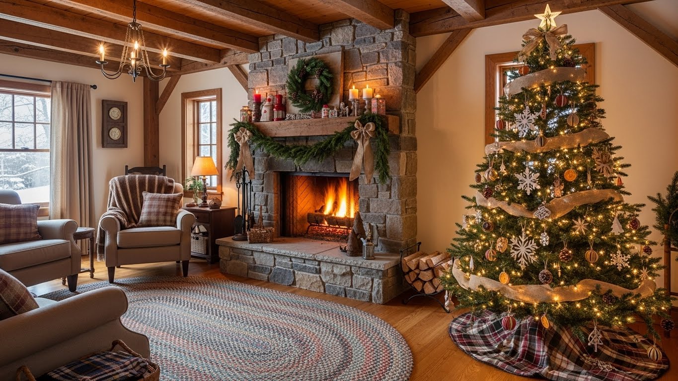 10 Country Style Christmas Tree Decor Ideas - Oh Curiosity