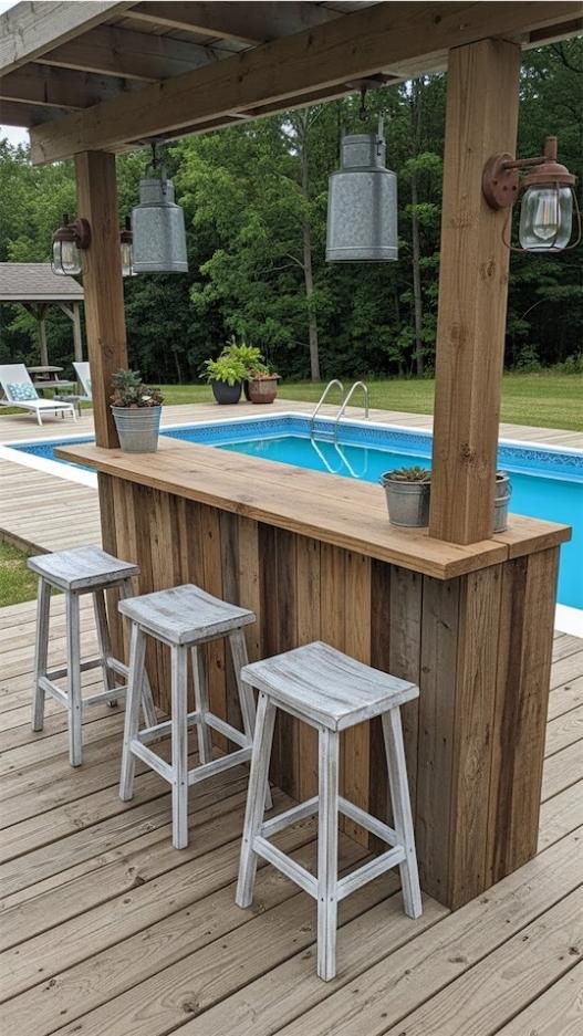 13 Unique Pool Bar Ideas For Summer