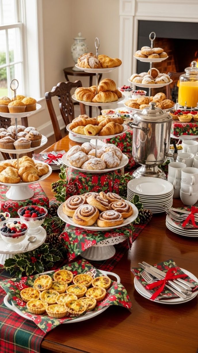 20 Easy Ways To Set Up A Christmas Breakfast Buffet Table