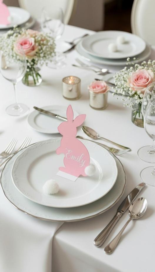 15 Cute Pink Easter Table Decor Ideas